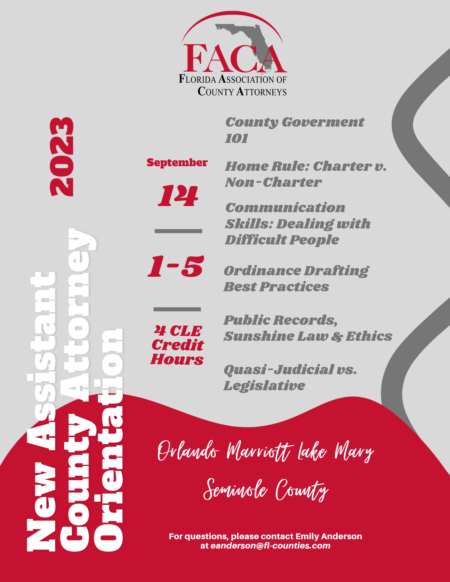 2023 New Assistant County Attorney Orientation – Florida Association of ...